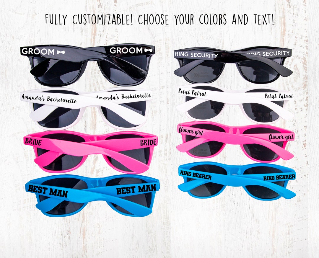 Custom Kids and Adult Sized Sunglasses (you Choose the Text and Colors ...