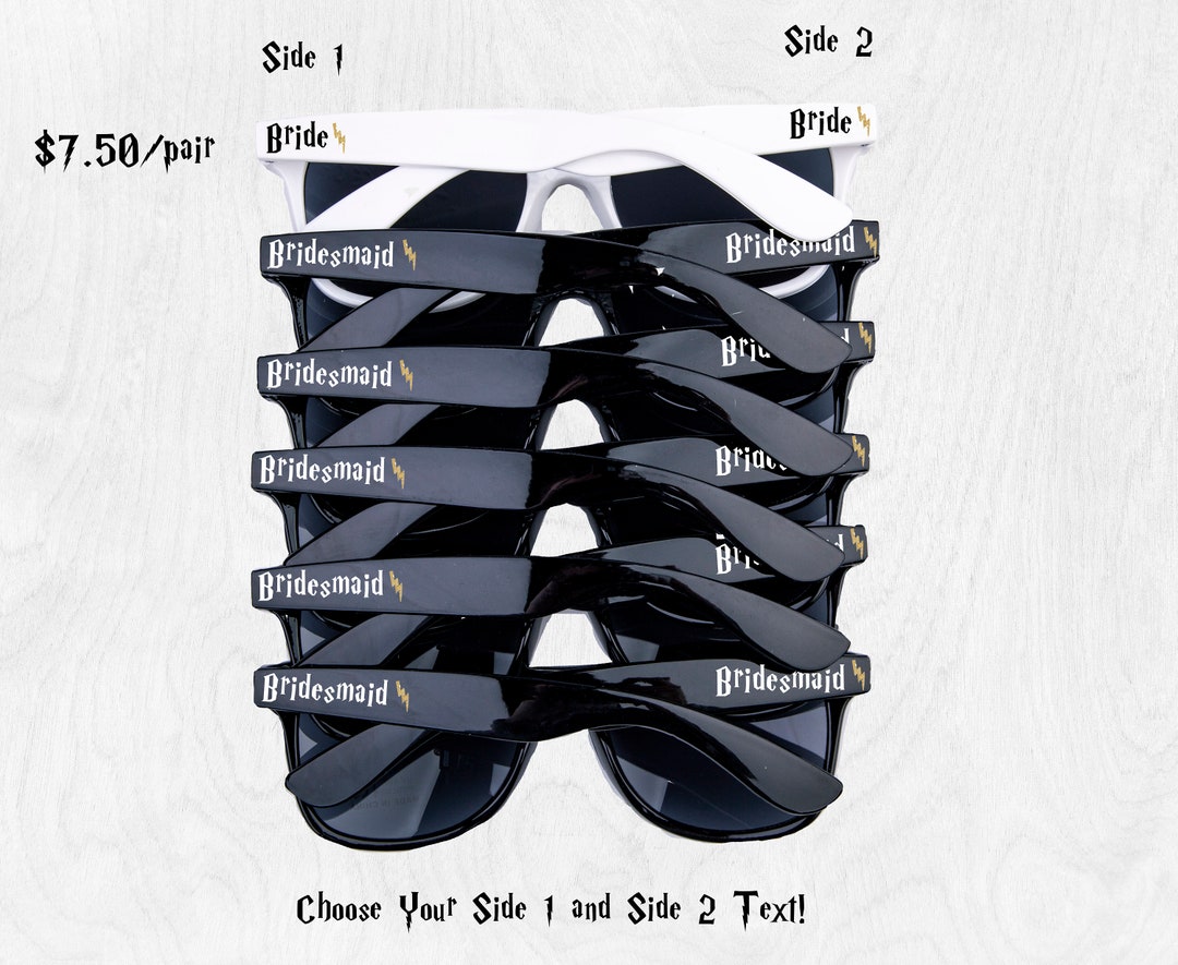 Wizard Themed Bachelorette, Bridal Party & Wedding Sunglasses - Etsy