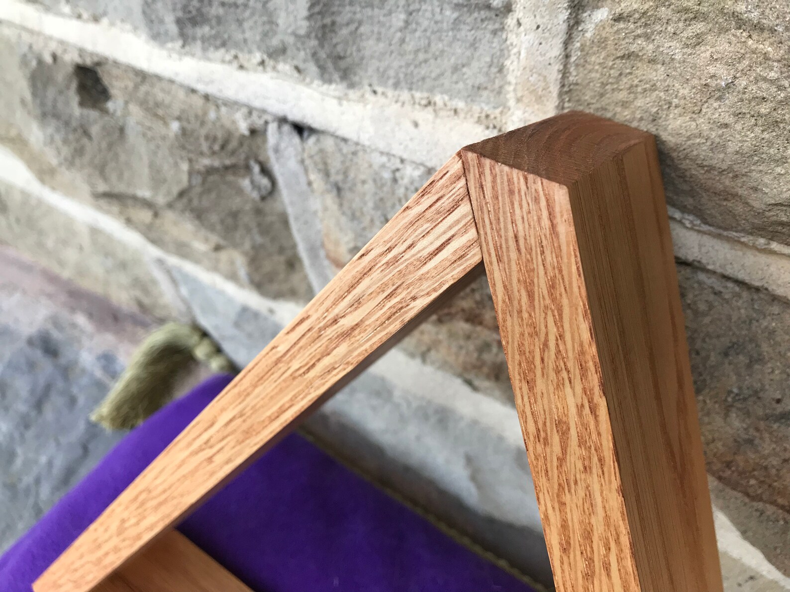 Oak Altar Shelf Geometric Triangle - Etsy