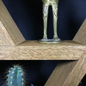 Oak Altar Shelf Geometric Hexagon - Etsy