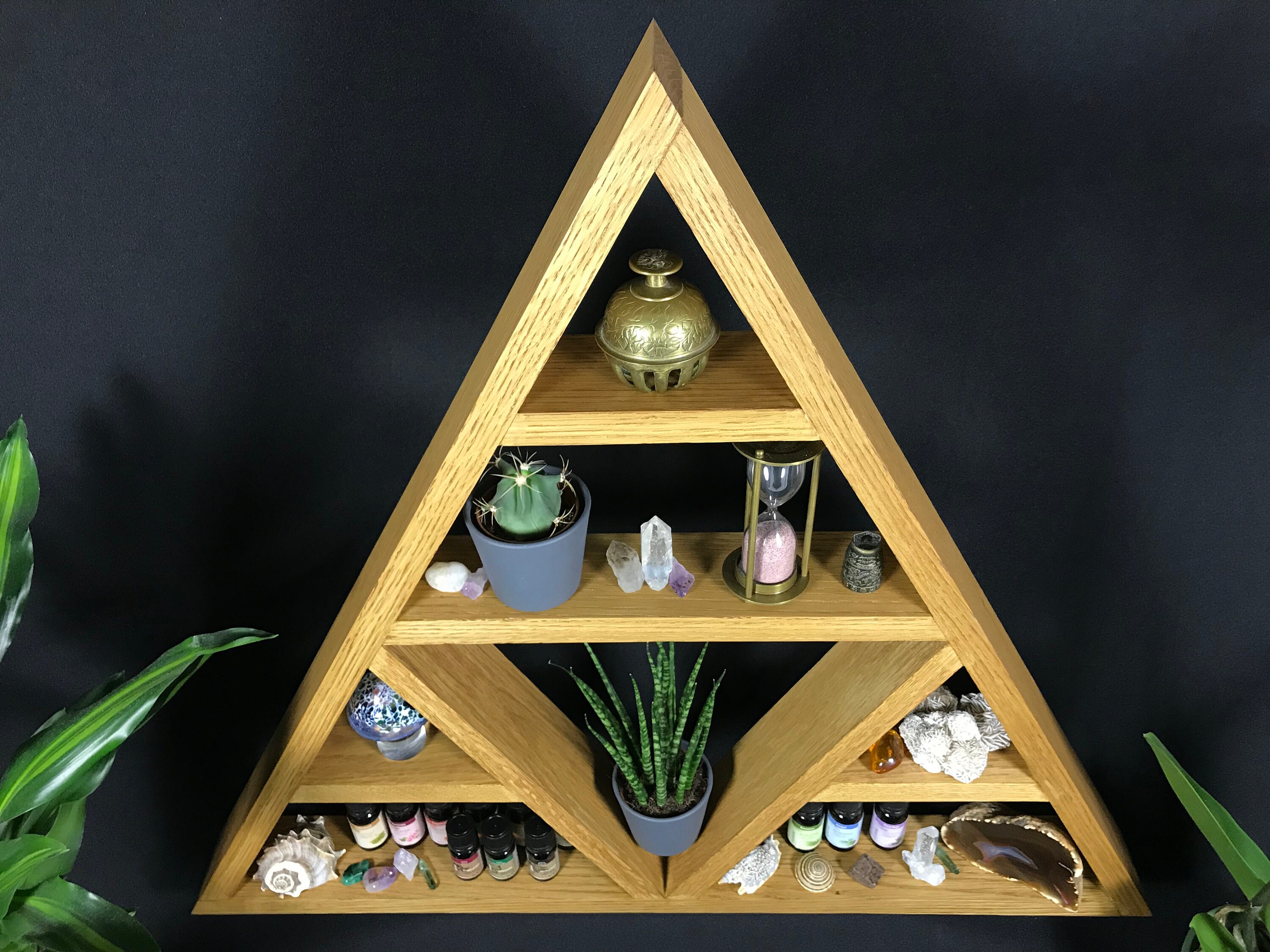 PLANS ONLY: Oak Altar Shelf Geometric Triangle - Etsy