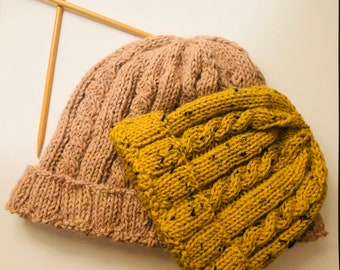 Fisherman's Rib Hat Knit Pattern - Etsy