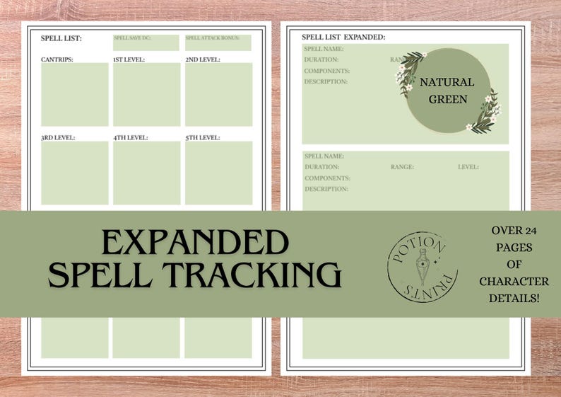 Dungeons and Dragons Printable Character Journal A5 Dnd Character Sheet ...
