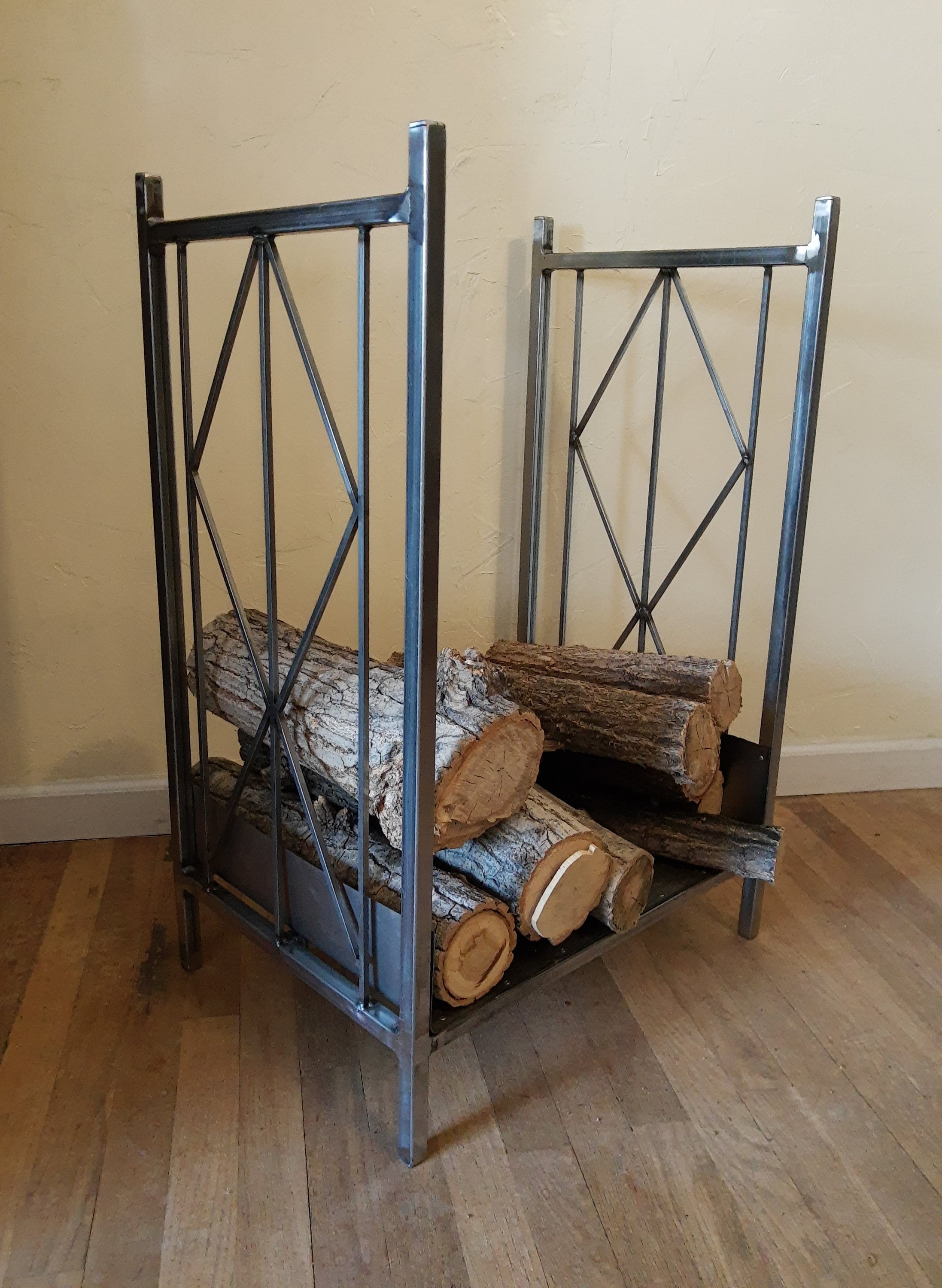 Firewood holder/ modern firewood holder/ contemporary firewood holder ...