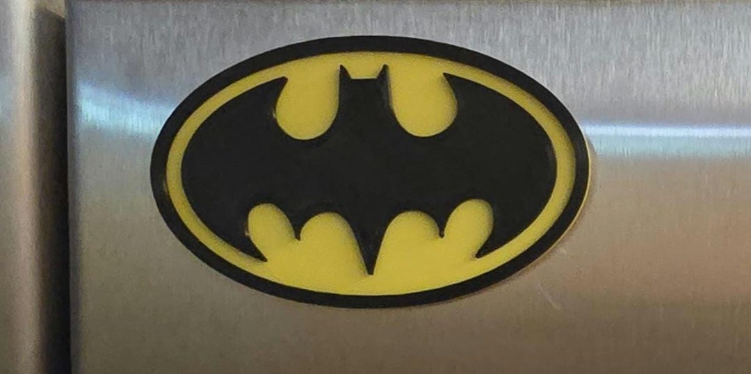 Batman Logo Refrigerator Magnet 3D Printed Gift Decoration Custom ...