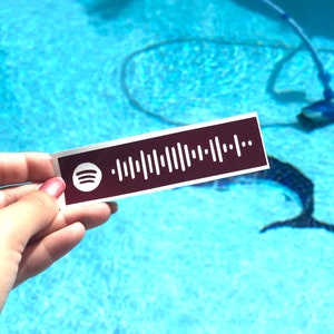 Spotify Code Decal Custom Spotify Sticker Spotify Code | Etsy