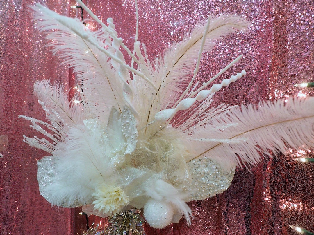 Luxury Holiday Tree Topper / Centerpiece White, White, and More White ...