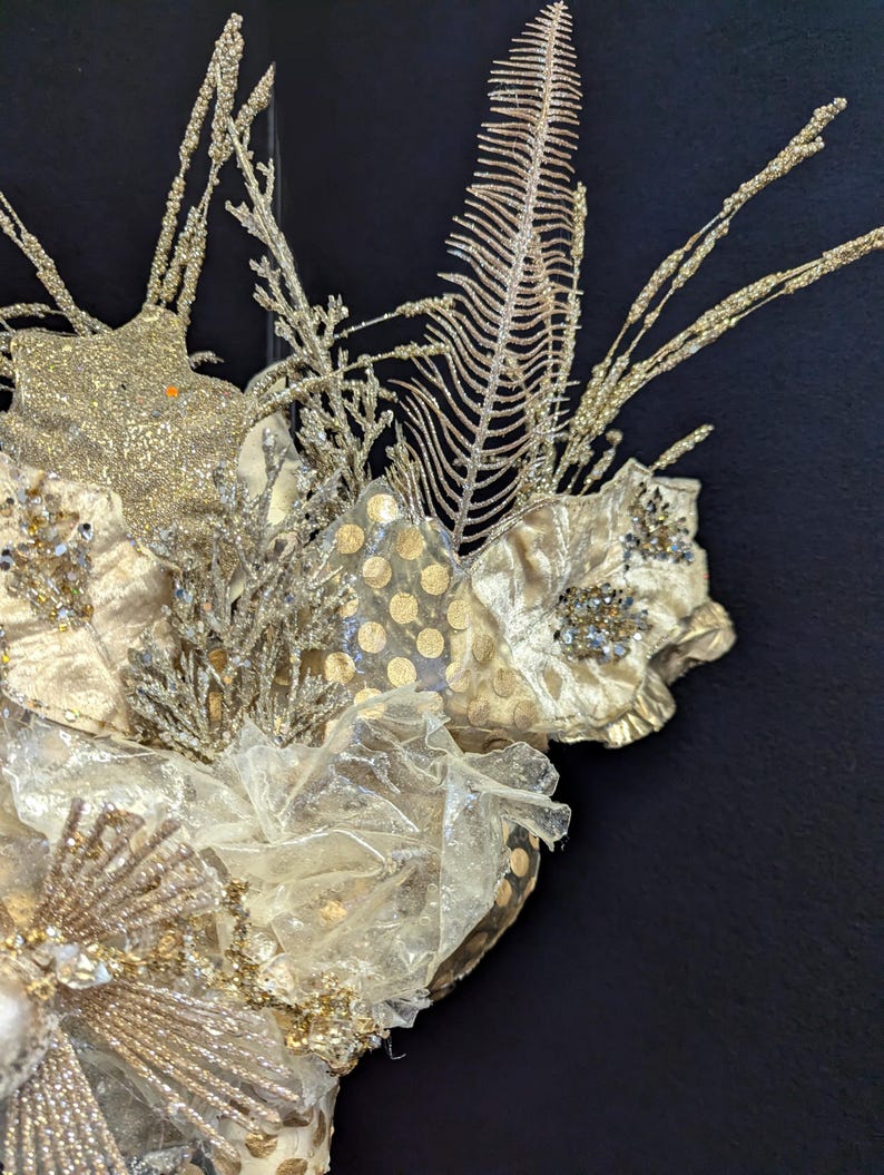 Luxury Holiday Tree Topper / Centerpiece - Shades of Gold - Etsy