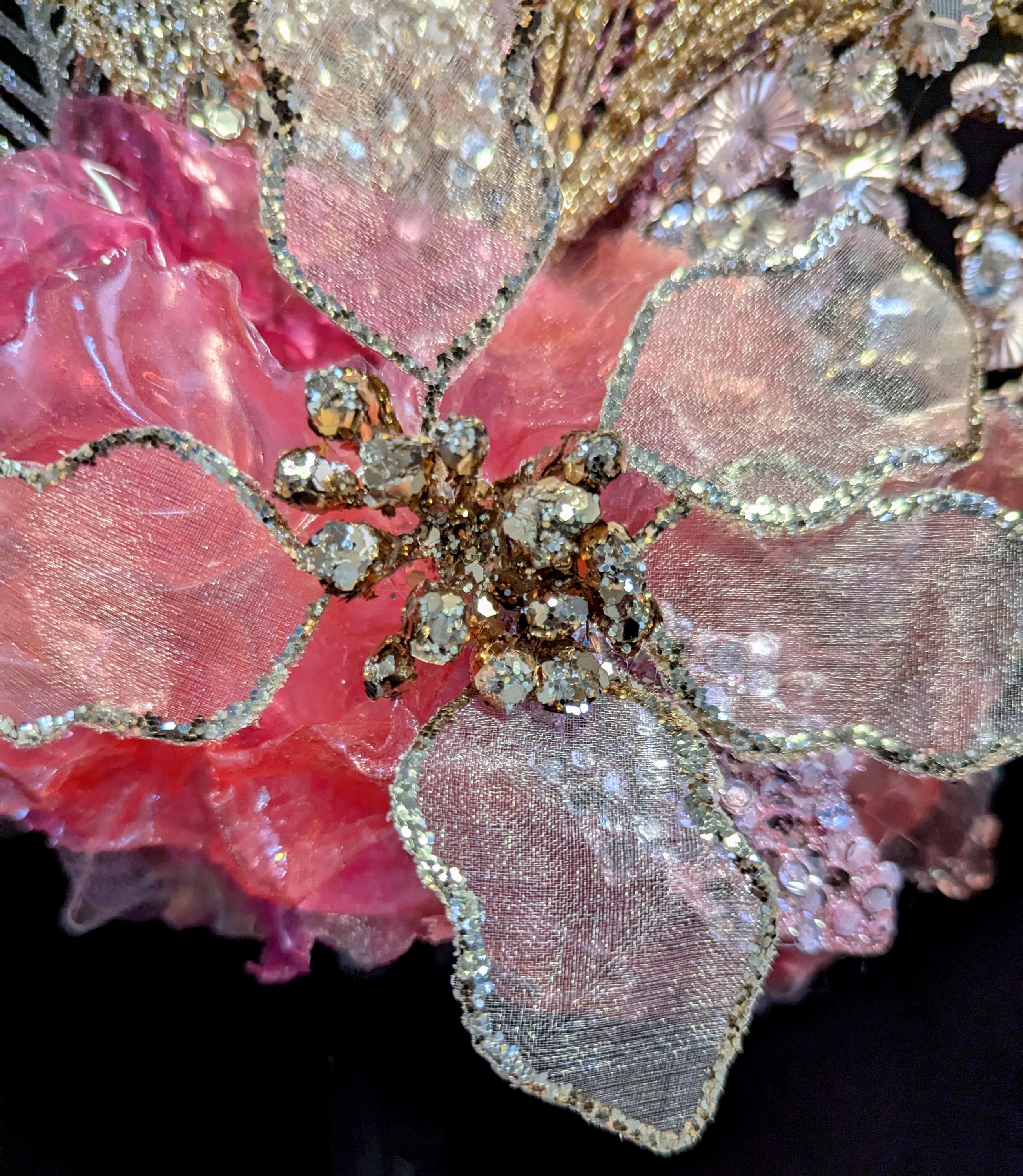 Luxury Holiday Tree Topper / Centerpiece - Pink, Gold, and Silver - Etsy