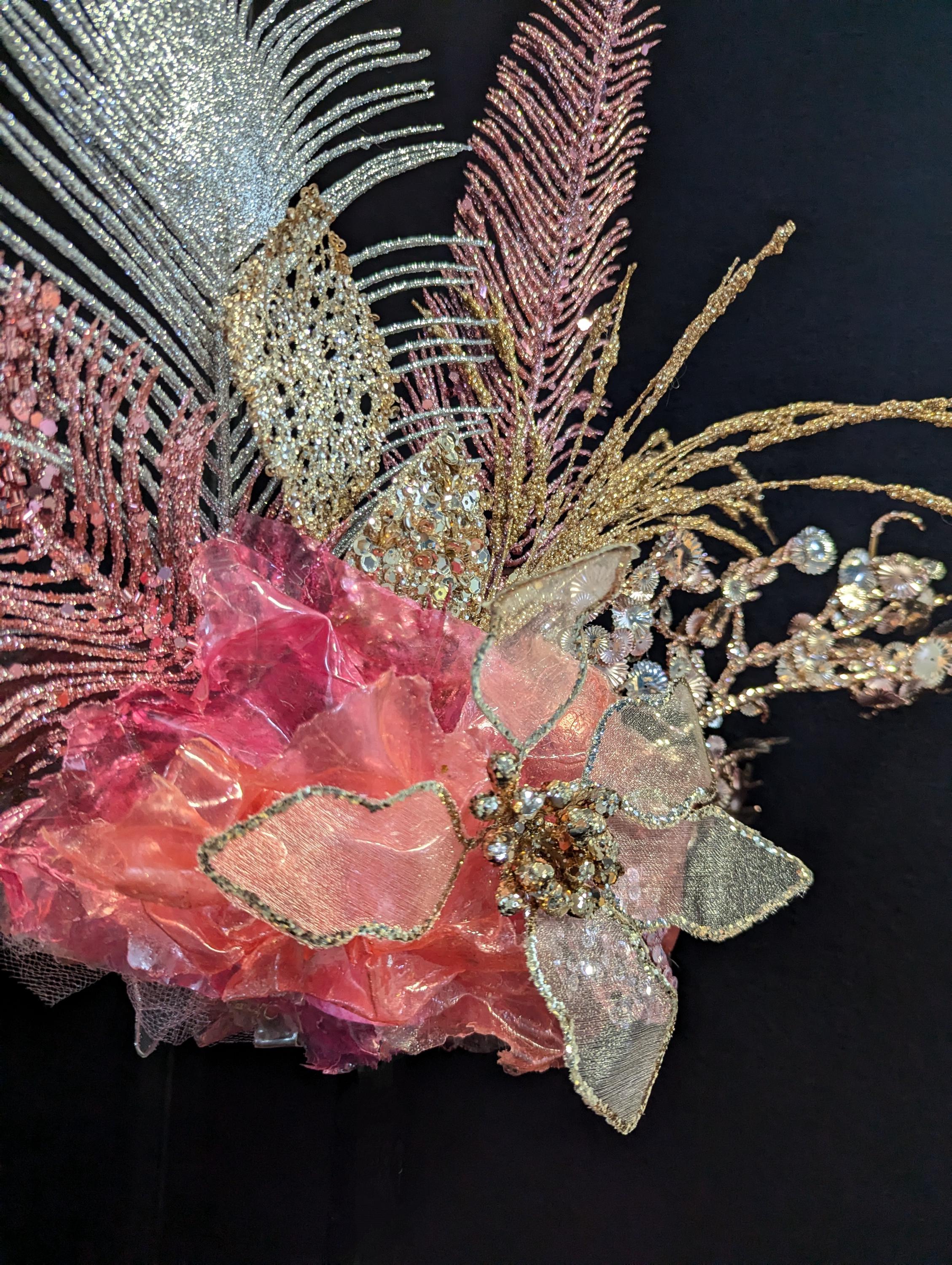 Luxury Holiday Tree Topper / Centerpiece - Pink, Gold, and Silver - Etsy