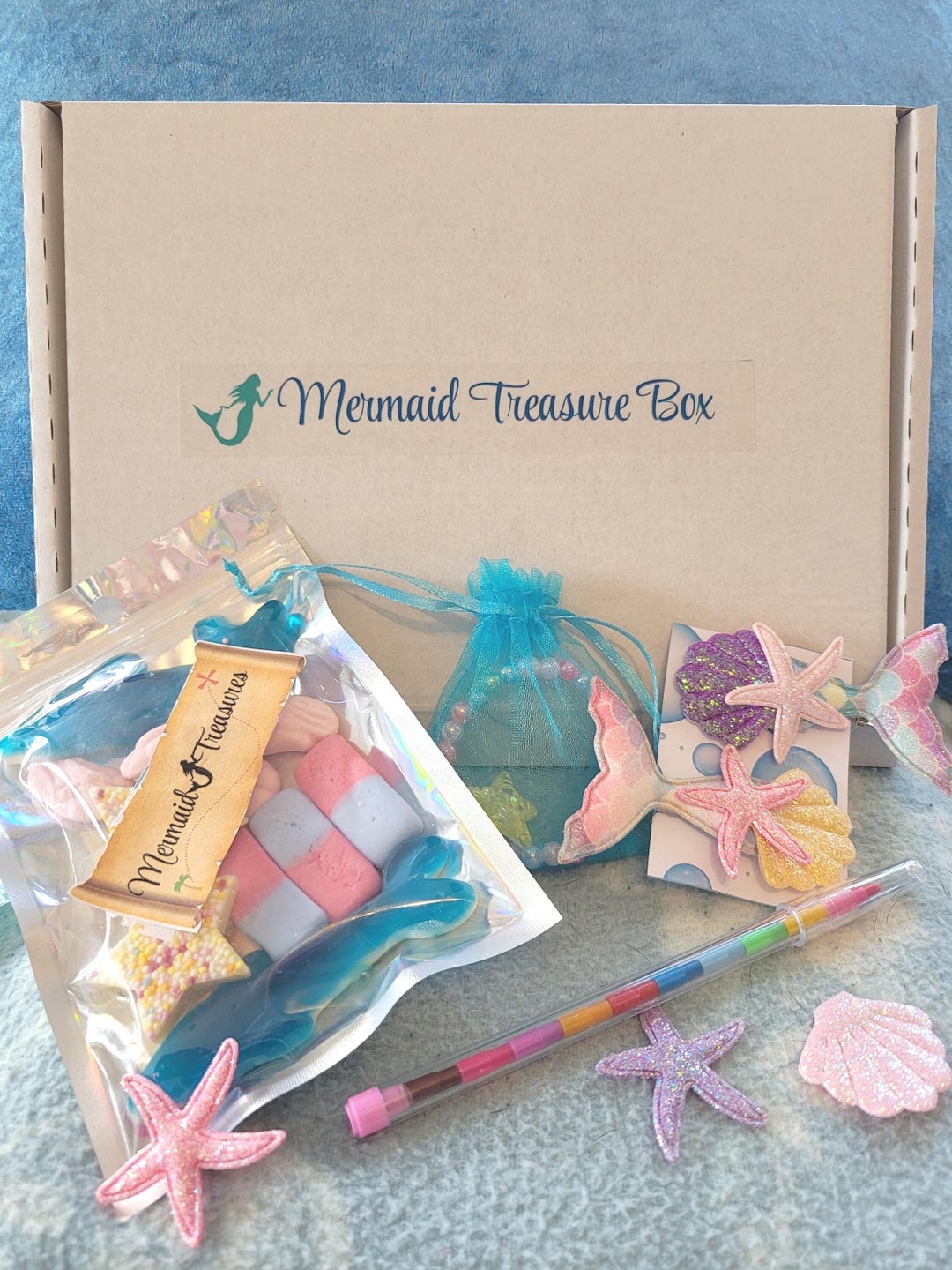 Mermaid Activity Treasure Box: Birthday Party Gift - Etsy