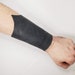 Simple Black Leather Bracers - Etsy