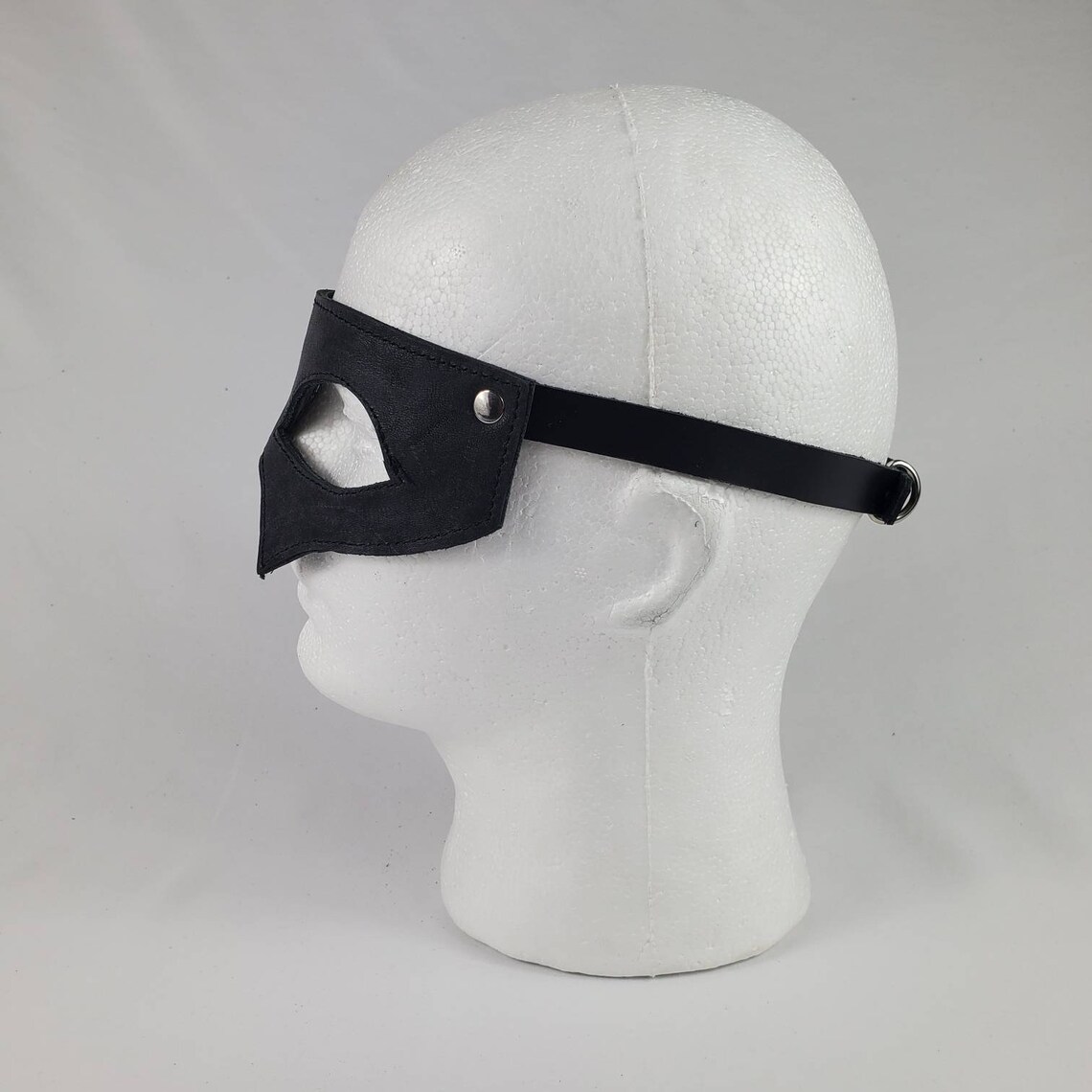 Simple Executioner Black Leather Eye BDSM Mask - Etsy