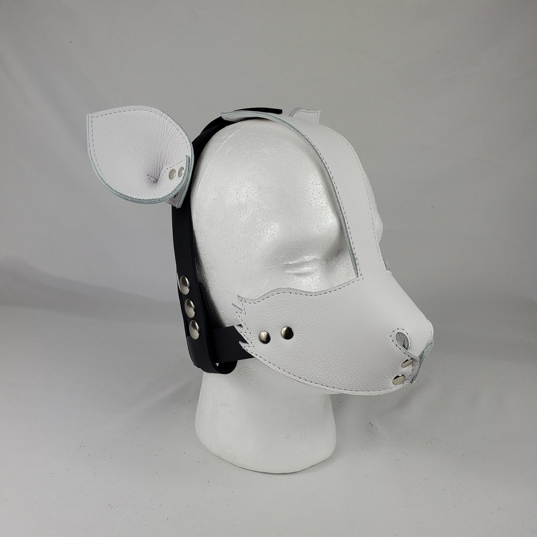 Cat Pet Play Leather Half Hood - Etsy