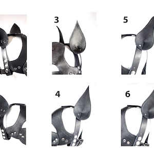 Black Leather Pup Play Hood - Etsy