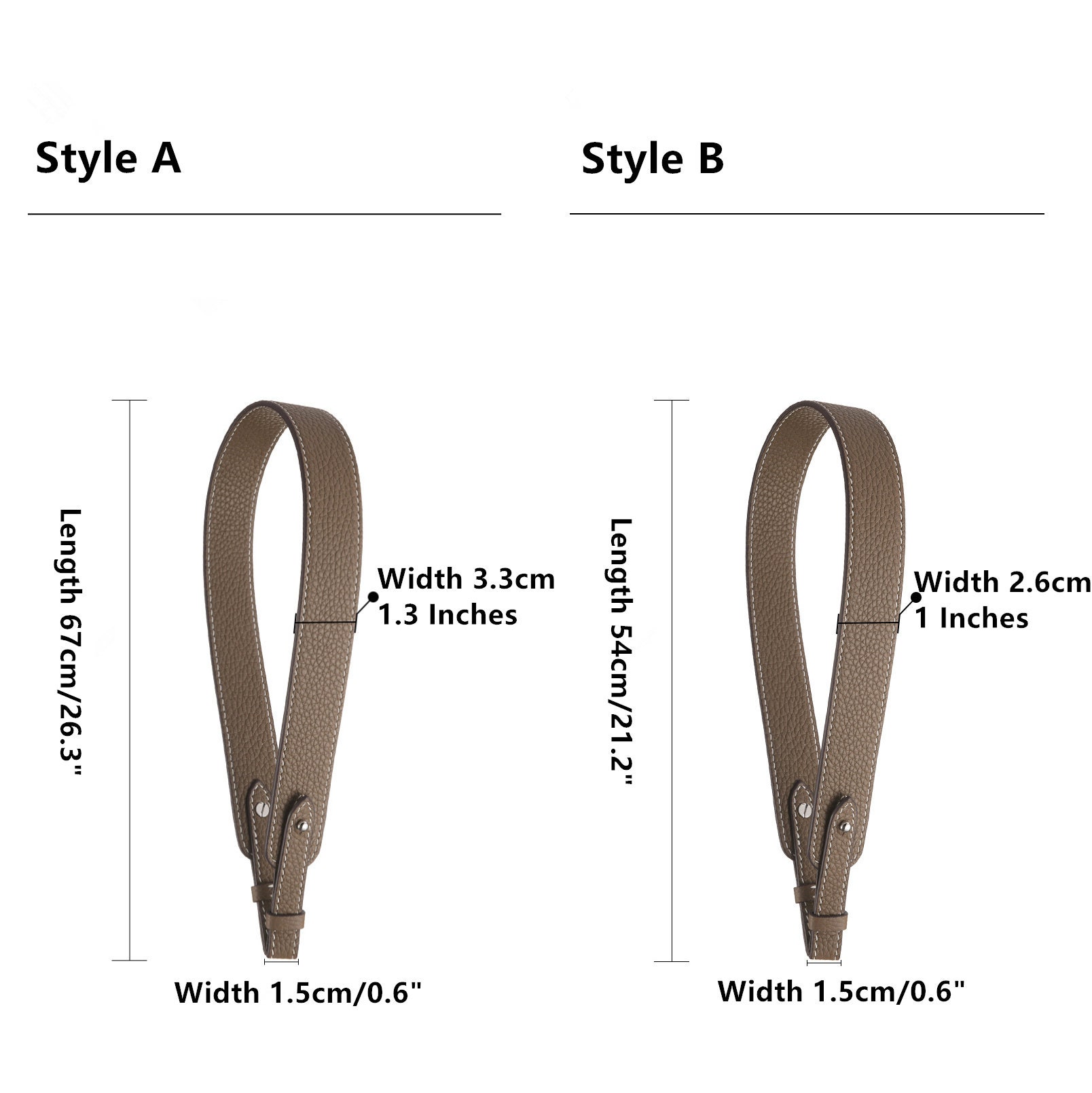 Genuine Cow Skin Bag Straps, Shoulder Straps for Replacement, Bag ...