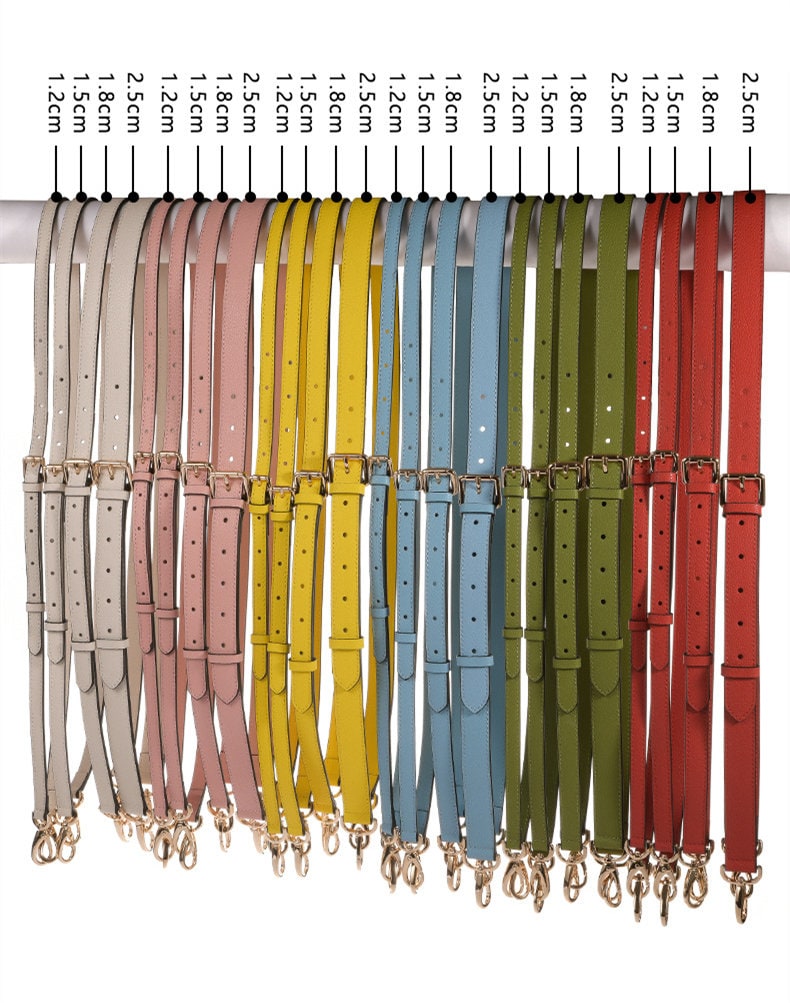 Genuine Cow Leather Bag Straps, Shoulder Straps for Replacement, Bag ...