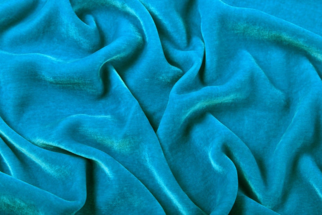Sky Blue Color Pure Silk Velvet Fabric Luxury Silk Velvet - Etsy UK