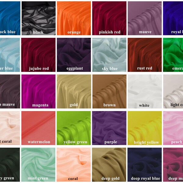 Georgette Fabric - Etsy