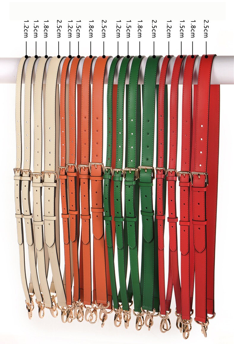 Genuine Cow Leather Bag Straps, Shoulder Straps for Replacement, Bag ...