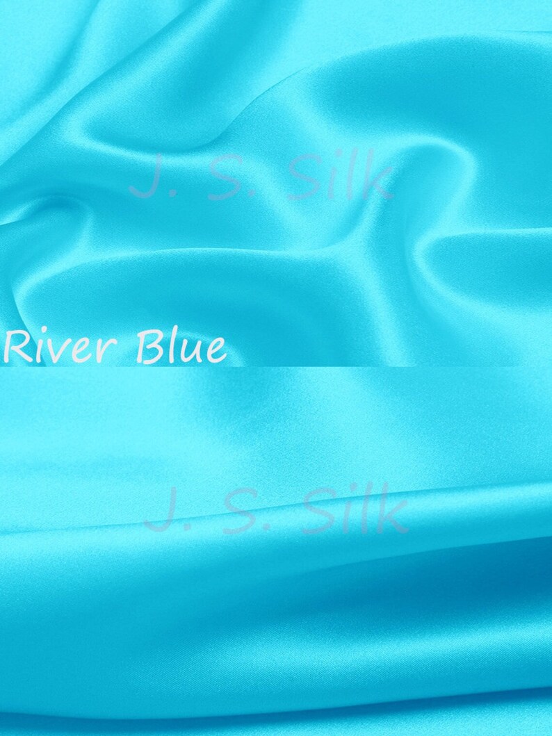 Silk Stretch Charmeuse Satin Fabric 19momme Solid Color for - Etsy