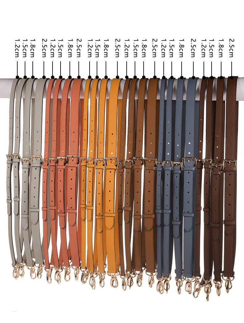 Genuine Cow Leather Bag Straps, Shoulder Straps for Replacement, Bag ...