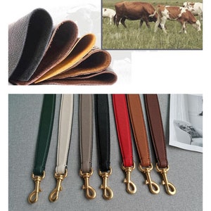 Genuine Cow Leather Bag Straps, Hand Straps for Replacement, Bag ...
