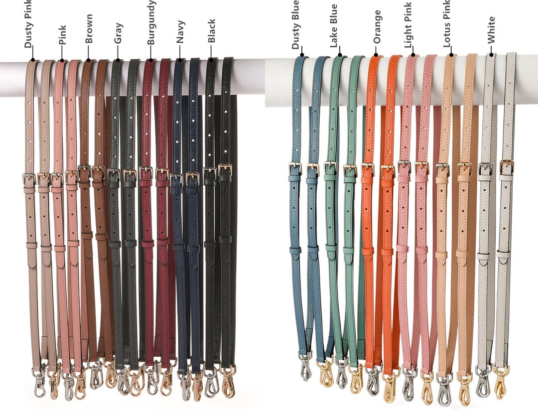 Genuine Cow Leather Bag Straps, Shoulder Straps for Replacement, Bag ...