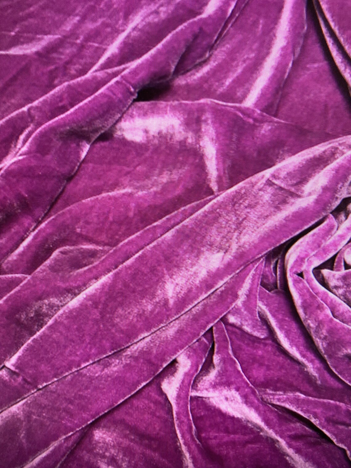 Violet Pure Silk Velvet Fabric Luxury Silk Velvet Fabric for - Etsy