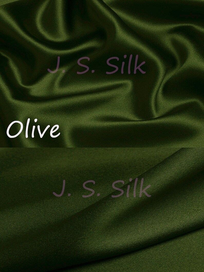 Silk Stretch Charmeuse Satin Fabric 19momme Solid Color for - Etsy
