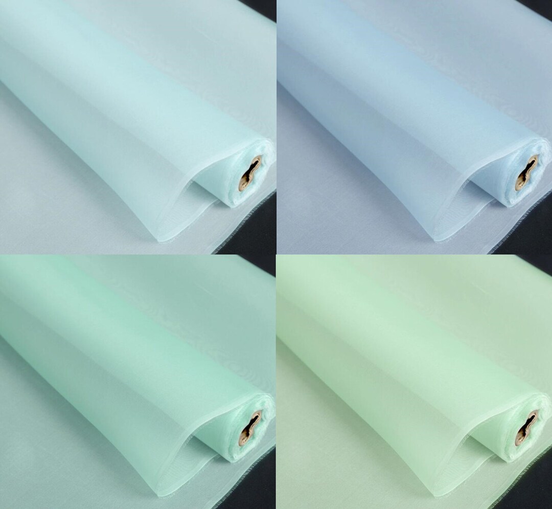 Light Blue Organza Silk Organza for Bubble Skirt Wedding - Etsy