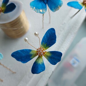 Ancient Chinese Ronghua Hair Pins, Tranditional Style Velvet Butterfly ...