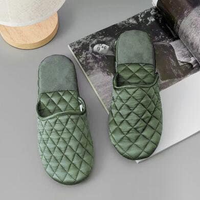Indoor Silk Slippers, Soft Mulberry Silk Slippers, Suede Bottom Non ...