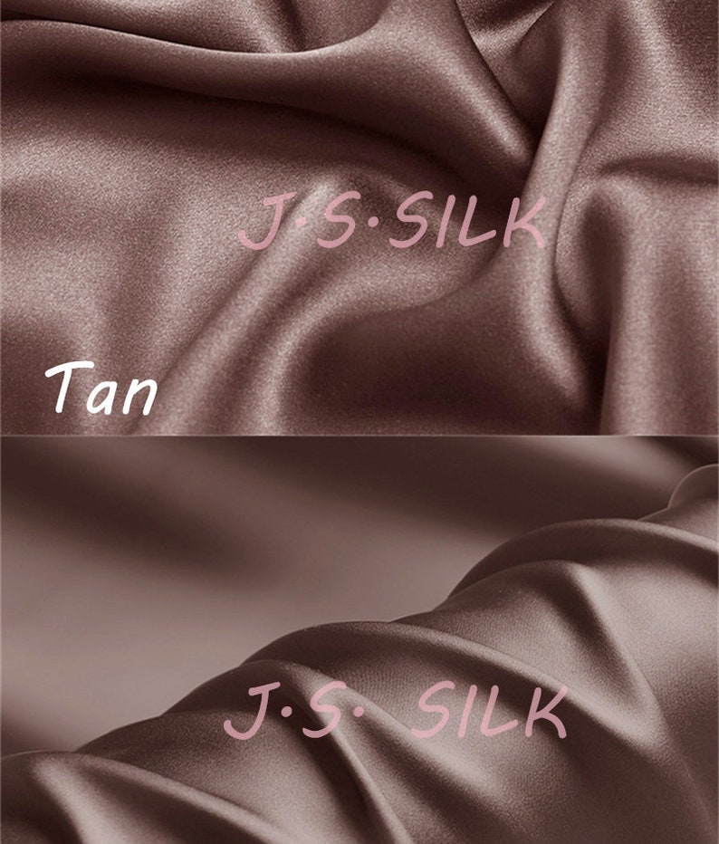 Silk Stretch Charmeuse Satin Fabric 19momme Solid Color for - Etsy