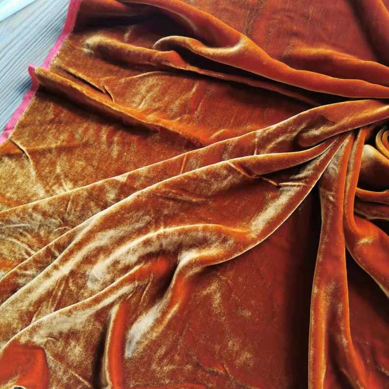 Deep Chartreuse Pure Silk Velvet Fabric Luxury Silk Velvet - Etsy