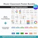 Music Classroom Poster Bundle / Printable Music Theory Posters ...