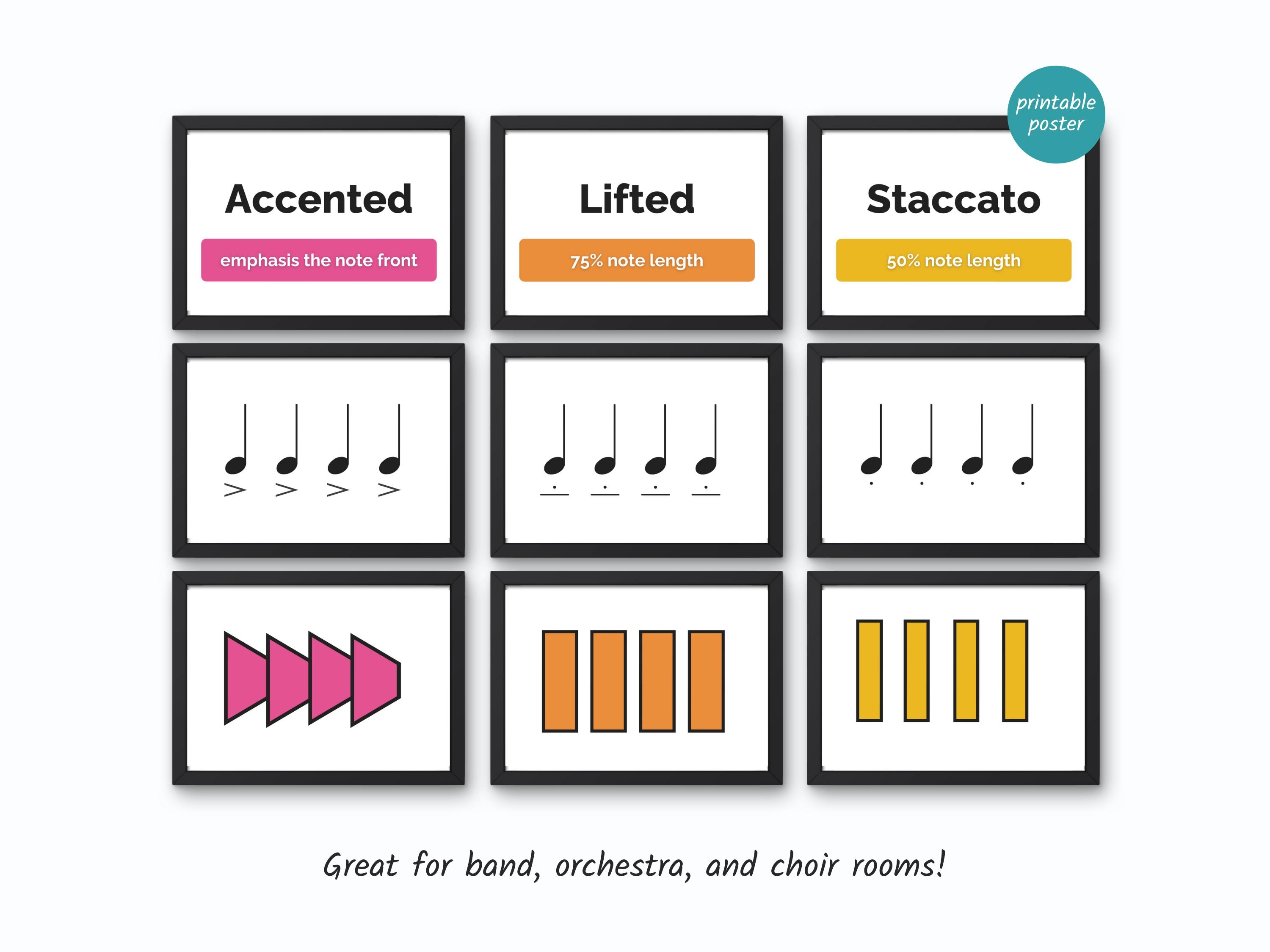 Music Classroom Poster Bundle / Printable Music Theory Posters ...