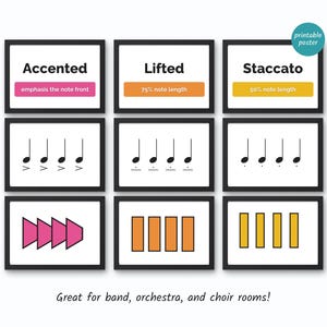 UK Terminology Music Classroom Poster Bundle / Printable Music Theory ...