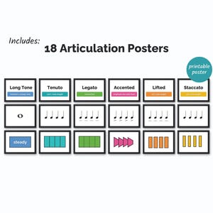 Music Classroom Poster Bundle / Printable Music Theory Posters ...