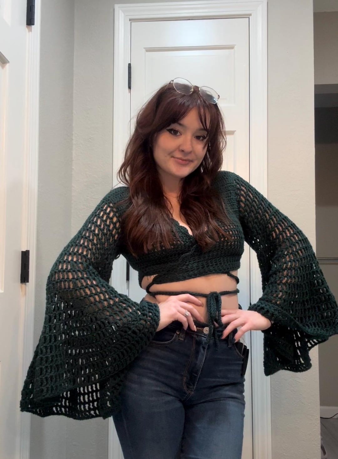 Crochet Bell Sleeve Top PATTERN ONLY - Etsy