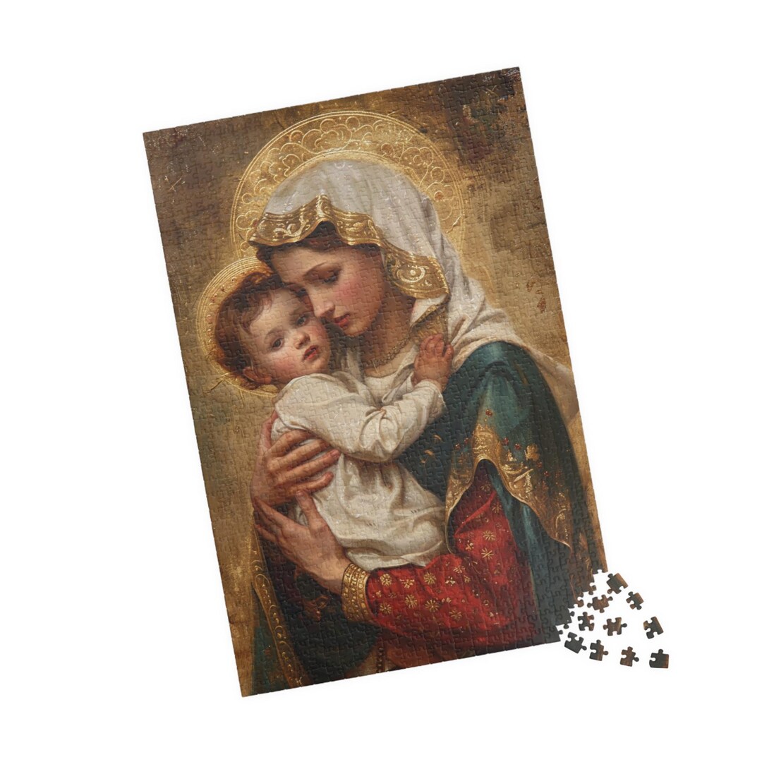 Virgin Mary Jigsaw Puzzle | Christian, Catholic Gift | 110-252-520-1014 ...