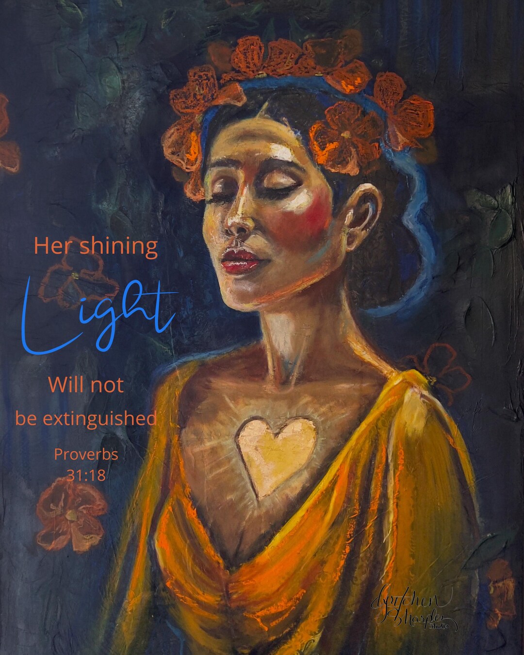 Christian Digital Download – Proverbs 31:18 Bible Verse Art, Her ...