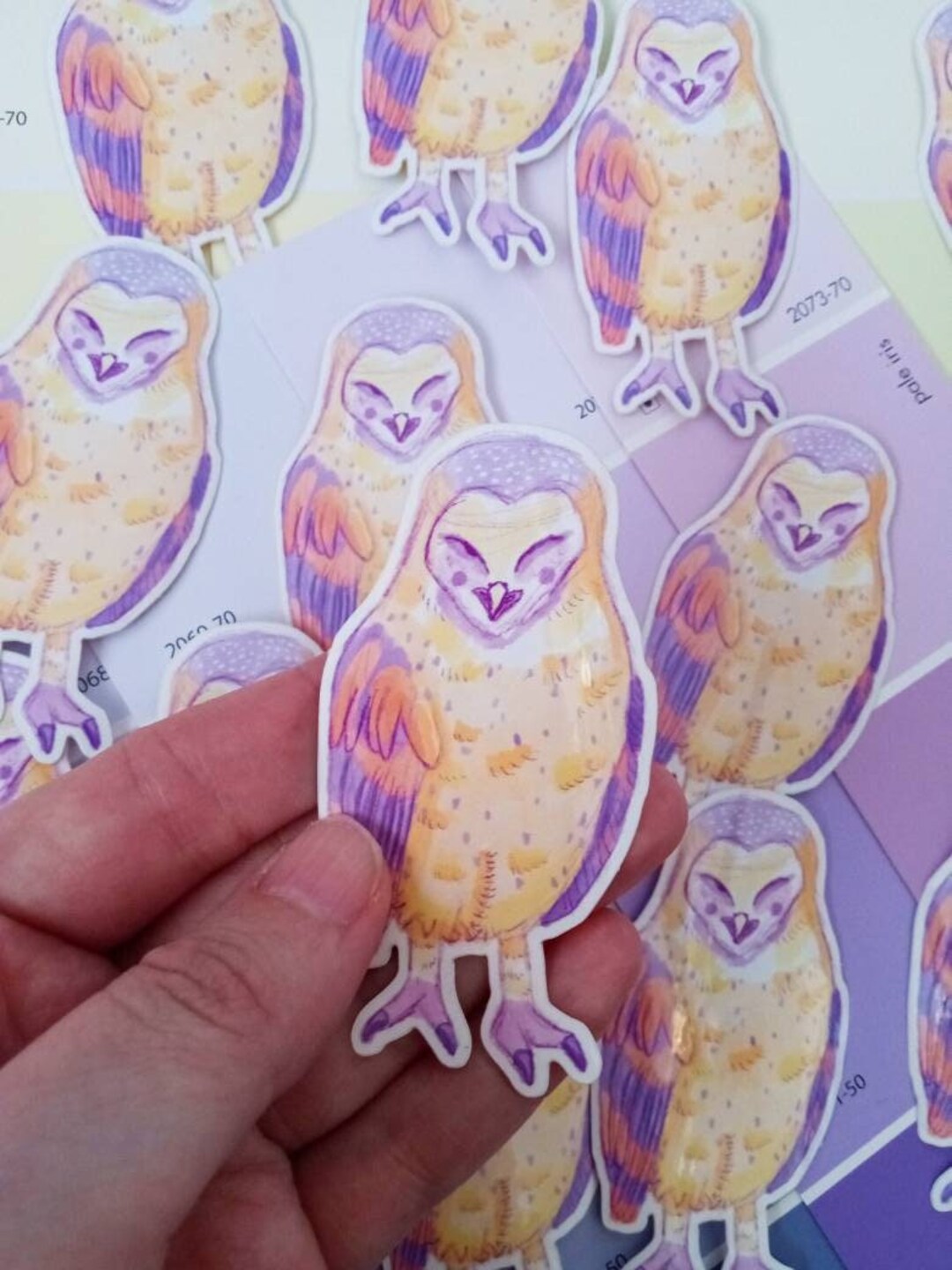 Barn Owl Weatherproof Vinyl Sticker,birds of Prey,bird Lover Gifts ...