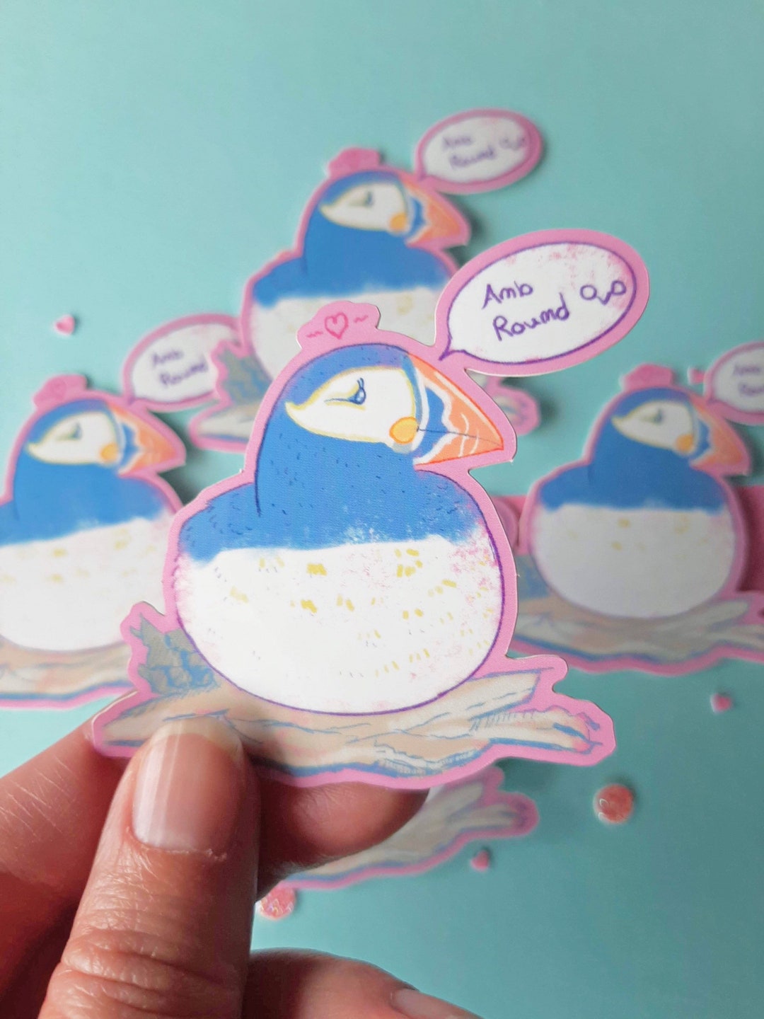 Puffin Bird Weatherproof Vinyl Sticker,seabirds,bird Lover Gifts,animal ...