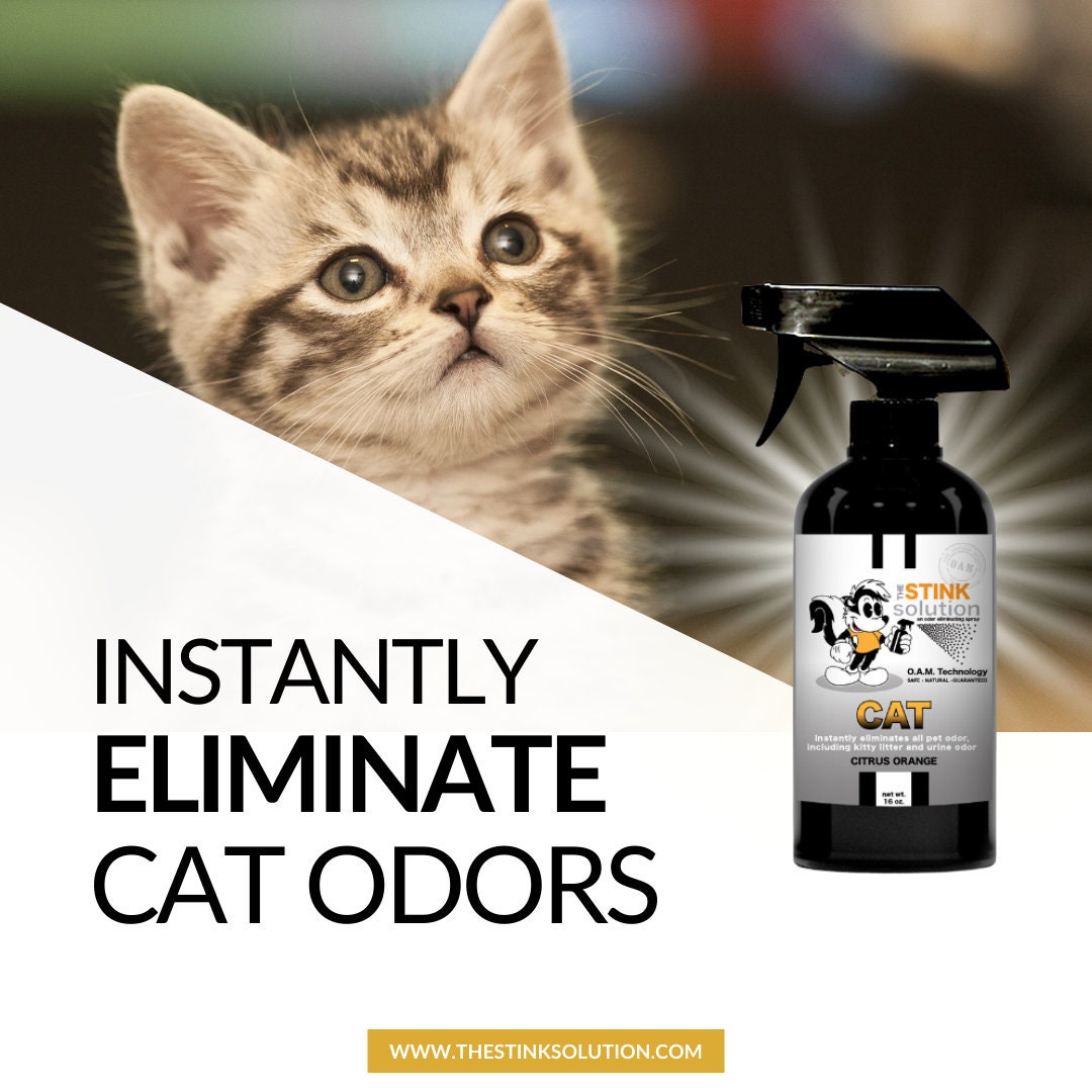 The Stink Solution Sample Bundle 1 Unscented Mini Laundry Booster 1 Cat Odor Eliminator 4 Oz ...