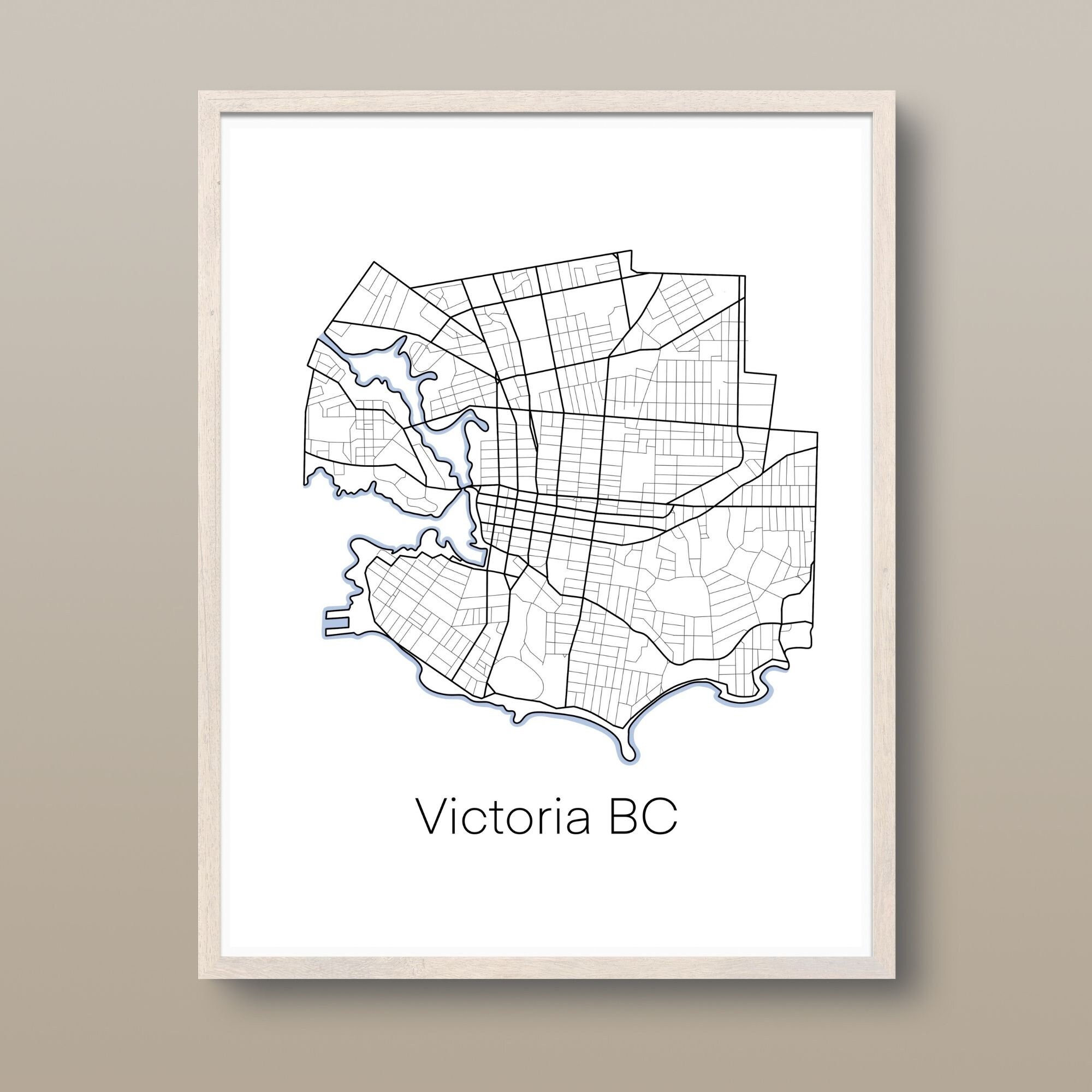 Custom Map Line Drawing Minimalistic Map Winnipeg MB Custom - Etsy
