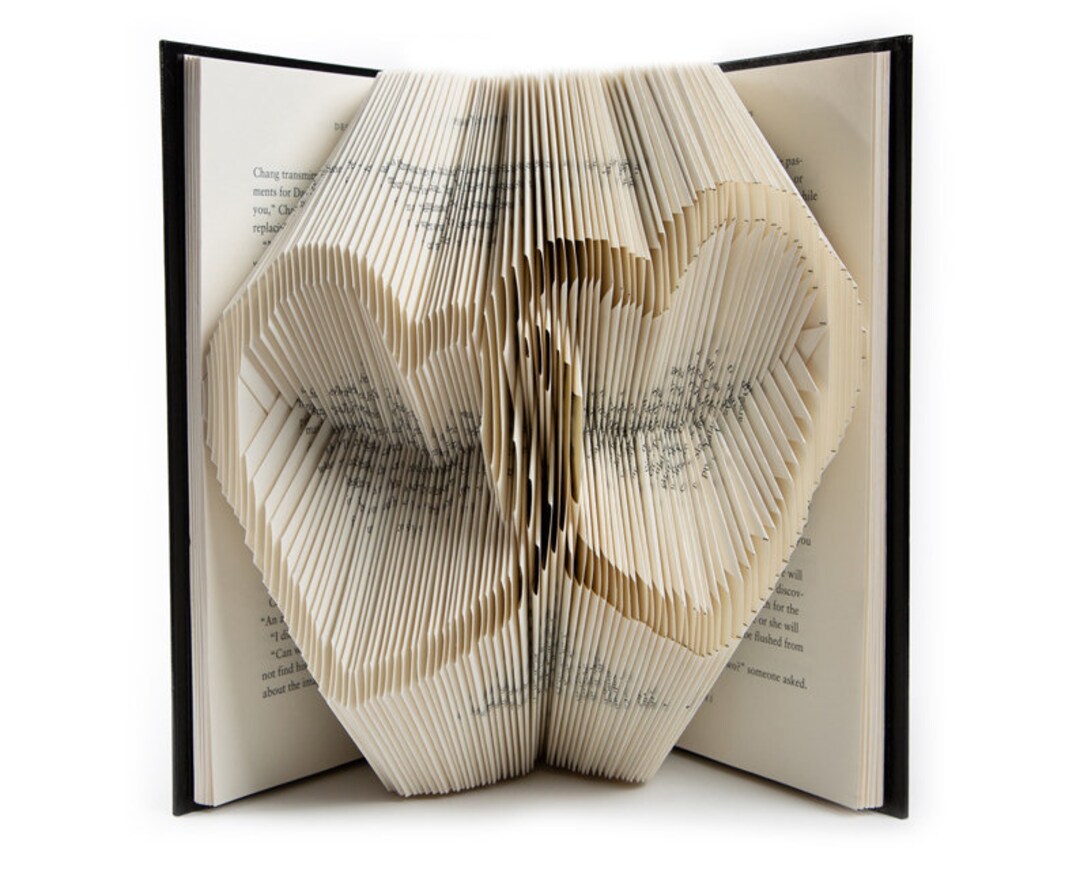 Book Folding Pattern - Linked Heart - 350 Pages - Etsy