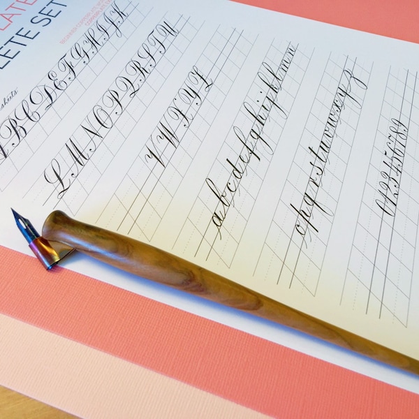 Copperplate Calligraphy Practice Sheets - Etsy