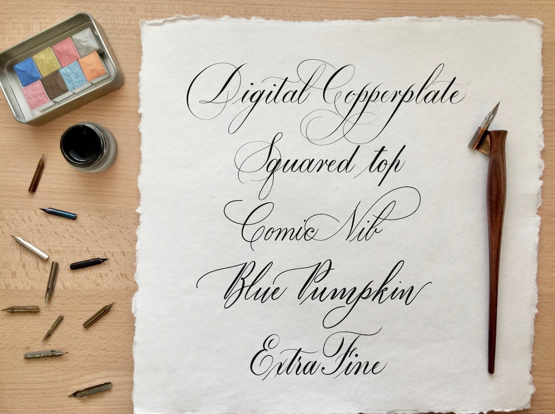 11 Pointed Pen Calligraphy Brushes for Procreate - Etsy