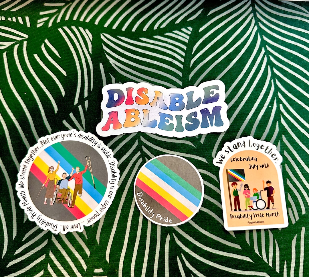 Disability Pride Month Sticker. Charity Donation for Each Item Sold ...